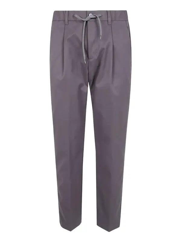 Herno Drawstring Trousers With Gathered Waist Detail - Gray