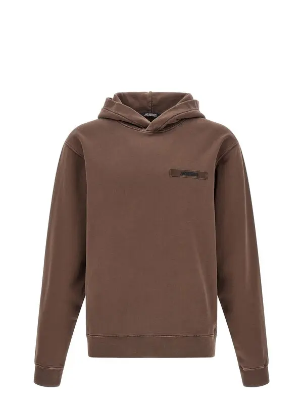 Jacquemus Le Hoodie Gros-grain' Hoodie - Brown