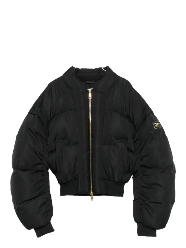 Elisabetta Franchi Short Down Jacket - Black