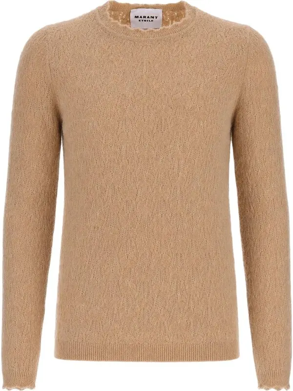 MARANT ETOILE Maglia "obeline" In Alpaca - Beige