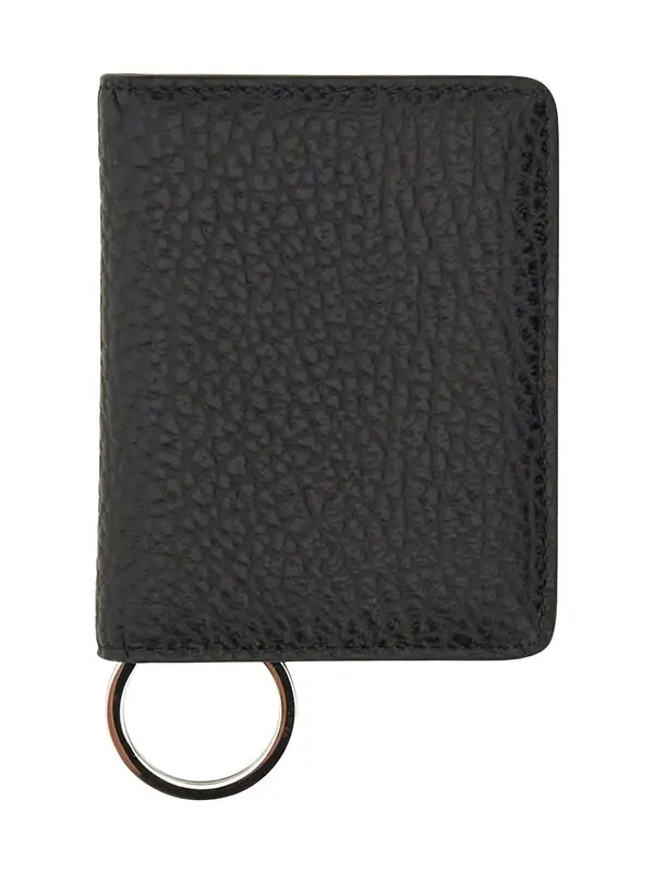MAISON MARGIELA Portacarte Bifold Con Portachiavi - Black
