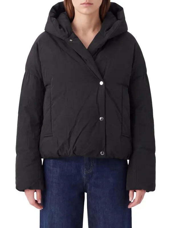 Sportmax Marla Quilted Hooded Puffer Jacket - Black