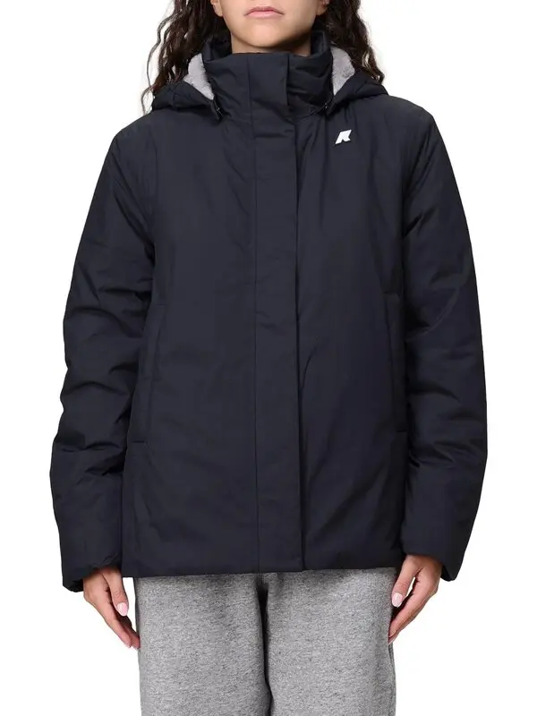K-WAY Hooded Zip Up Jacket - Black