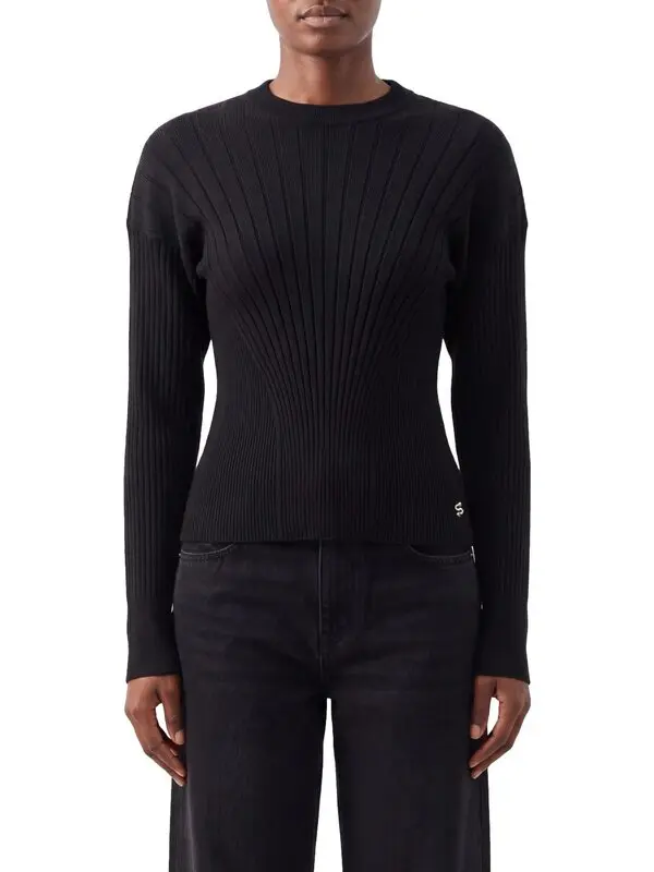 Sportmax Wool Crewneck Jumper - Black