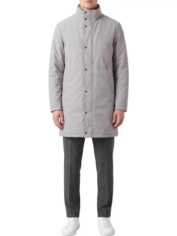 Herno Double-layer Down-padded Single-breasted Coat - Grey