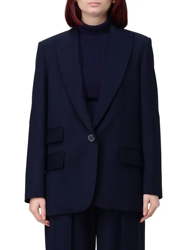 SIMONA CORSELLINI Tailored Single Breasted Blazer - Blue