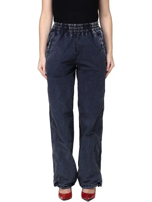 DIESEL® Papyri Wide-leg Nylon Trousers - Blue