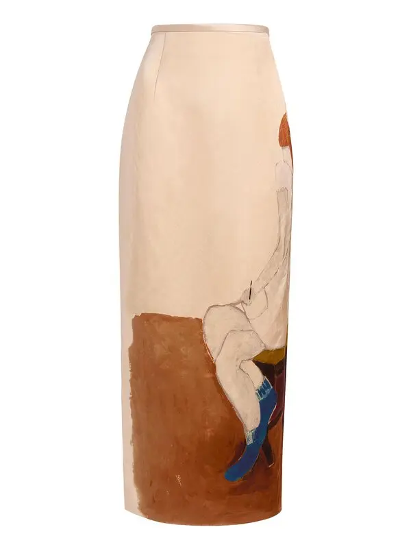 Khaite Winton Skirt - Lady Print