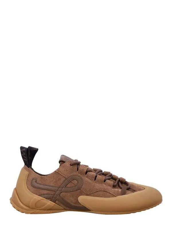 Loewe Suede Calfskin Grip Sneakers - Biscuit