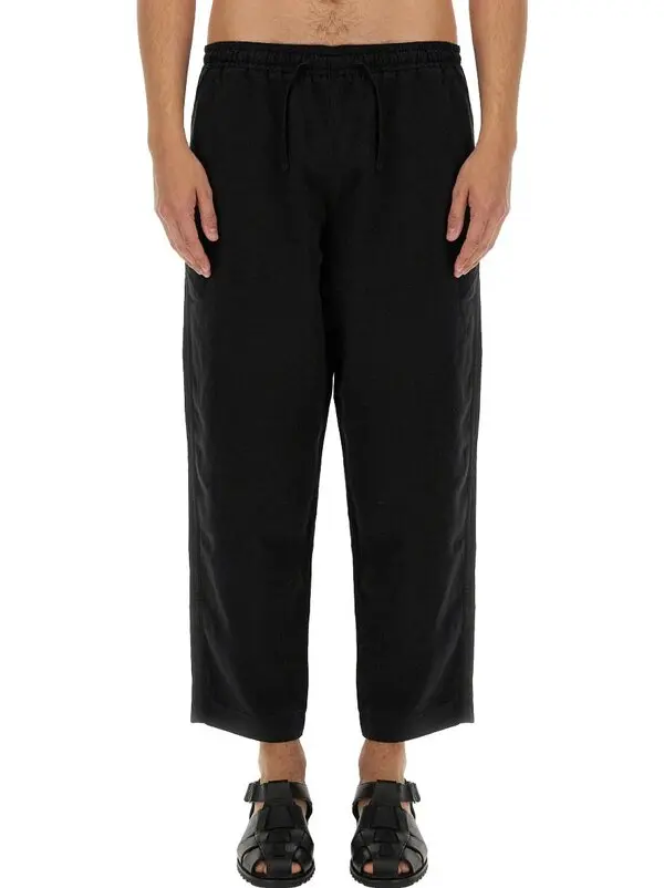You Must Create Linen Blend Pants In Lyocell & Linen - Black
