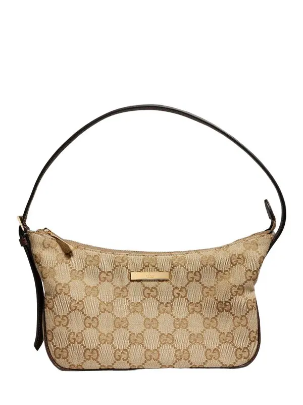 Gucci 14 Cm Height 22 Cm Width 5.5 Cm Depth Gg Canvas Mini Bag With Detachable Shoulder Strap - Beige