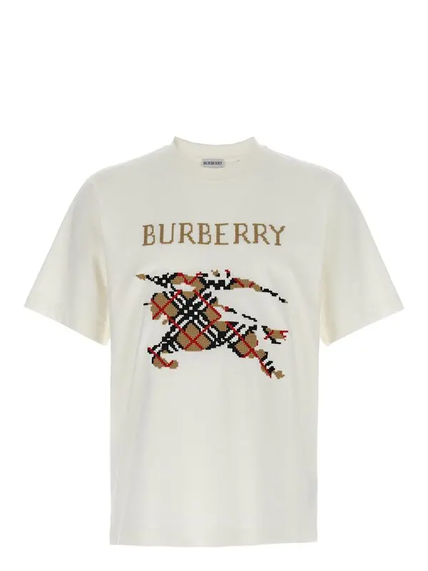 Burberry Cross Stitch T-shirt - White