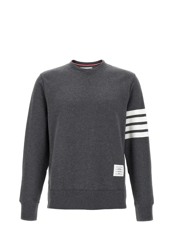 Thom Browne Loopback 4-bar Sweatshirt - Gray