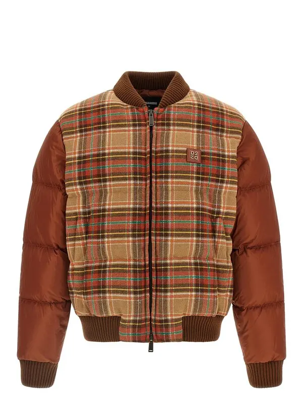 Dsquared2 Upside Down' Bomber Jacket - Brown