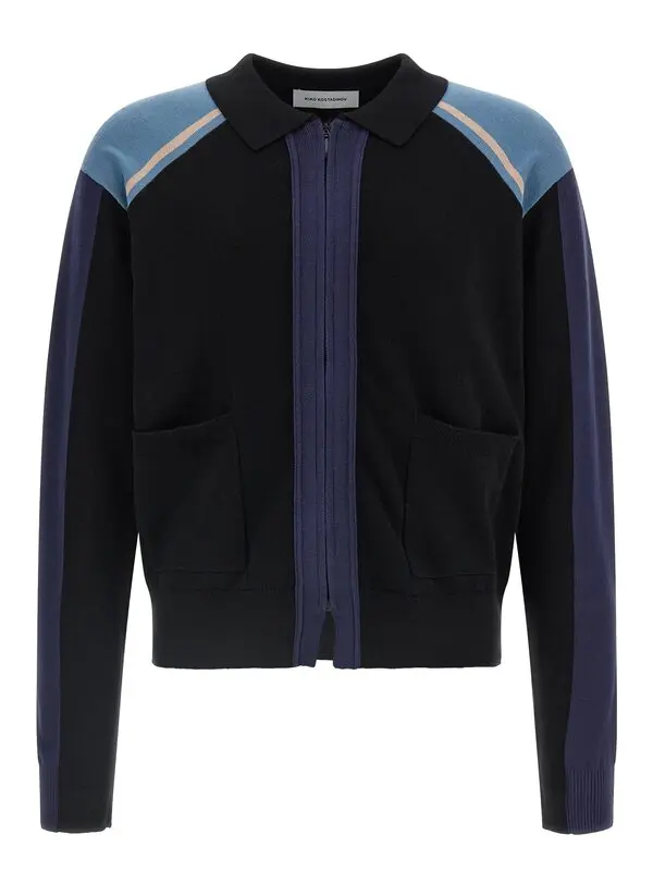 KIKO KOSTADINOV Munno Knit Cardigan - Blue