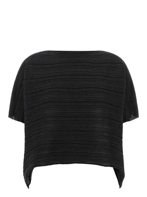 Issey Miyake Paper Bounce' Blouse - Black