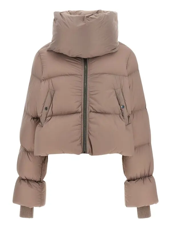 Rick Owens Funnel Neck' Down Jacket - Pink