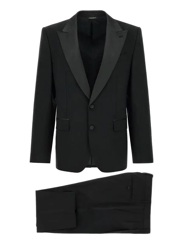 Dolce & Gabbana Sicilia Light' Tuxedo Dress - Black