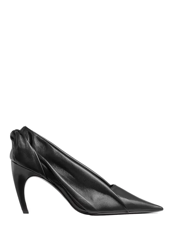 Khaite Eve Pump In Leather - Black
