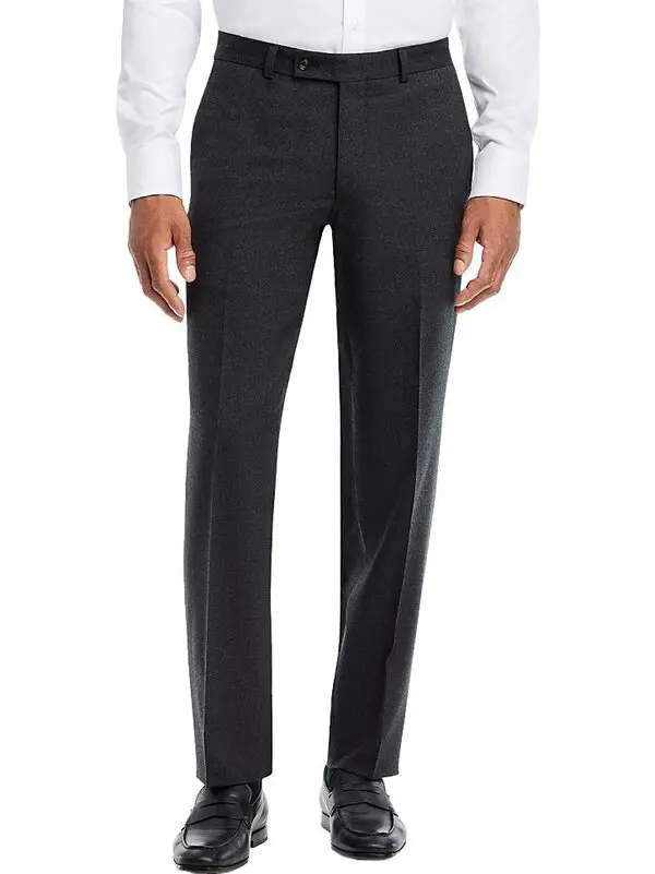 JACK VICTOR Stretch Flannel Trousers - Grey