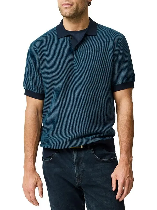 Rodd & Gunn Benford Cotton Bay Knit Polo Shirt - Ink