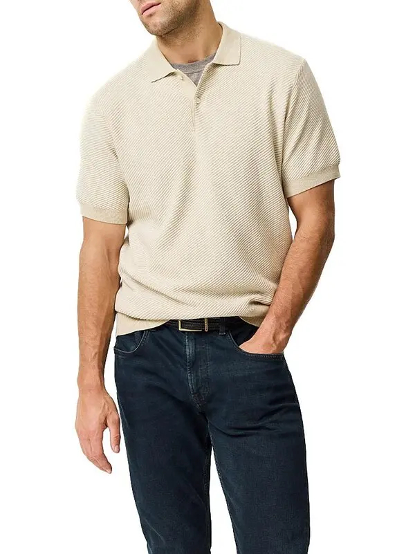 Rodd & Gunn Benford Cotton Bay Knit Polo Shirt - Natural