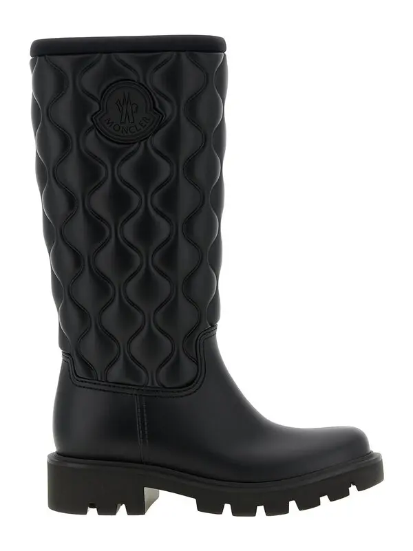 Moncler Kickstream High' Rain Boots - Black