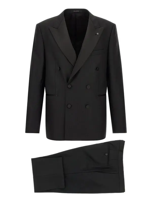 Tagliatore Bruce' Tuxedo Dress - Black