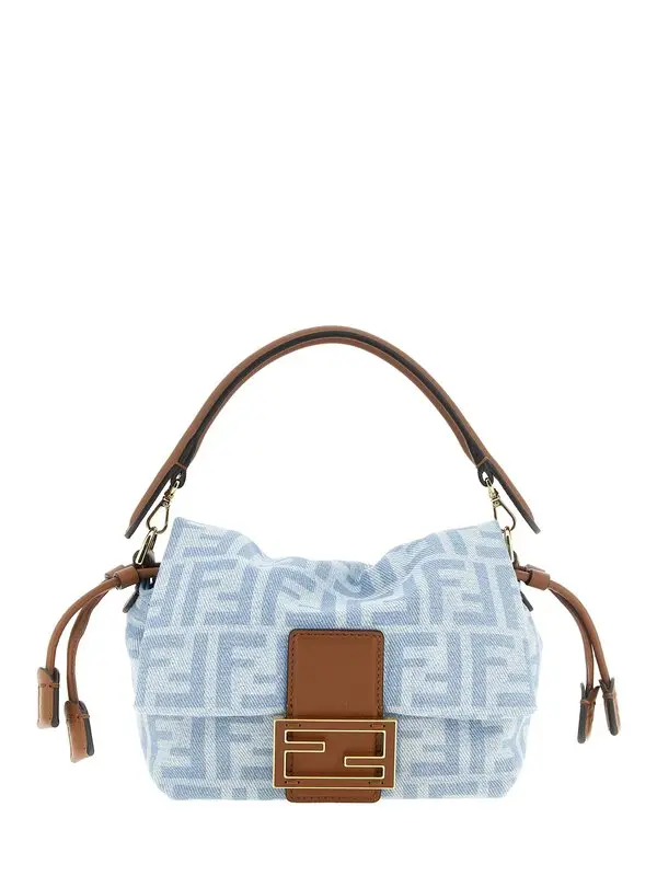 Fendi Mamma Baguette' Small Handbag - Blue