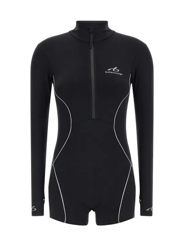 Balenciaga Techwear' Bodysuit - Black