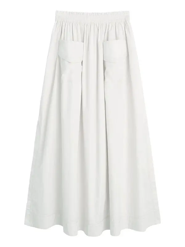 SKALL STUDIO Helmine Cotton Maxi Skirt - White