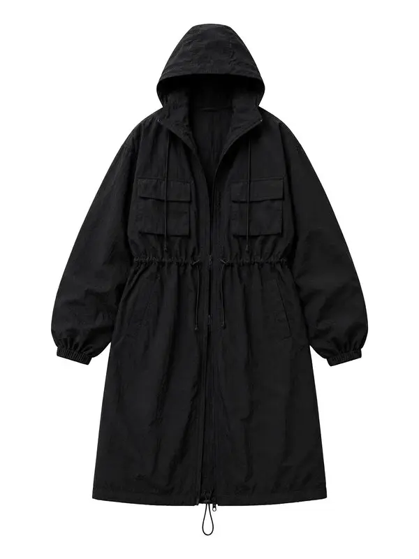 STUDIO CONSTANCE Long Track Suit Cotton Jacket - Black