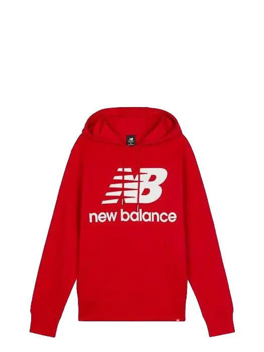 NEW BALANCE Big Logo Sweat Pullover Hoodie - Red