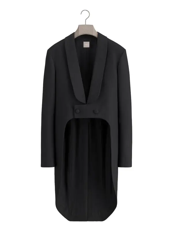 Dior Tailcoat - Black Wool Drill