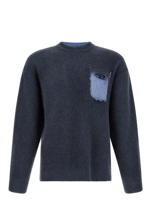 DIESEL® K-pickler Crew Neck Sweater - Blue