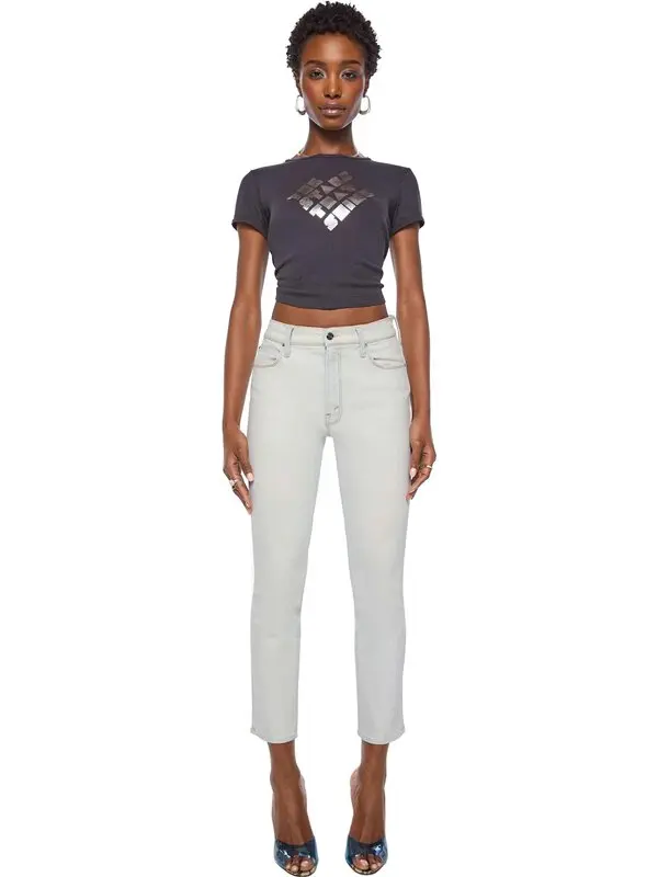 MOTHER The Mid Rise Dazzler Ankle Jeans - Blue