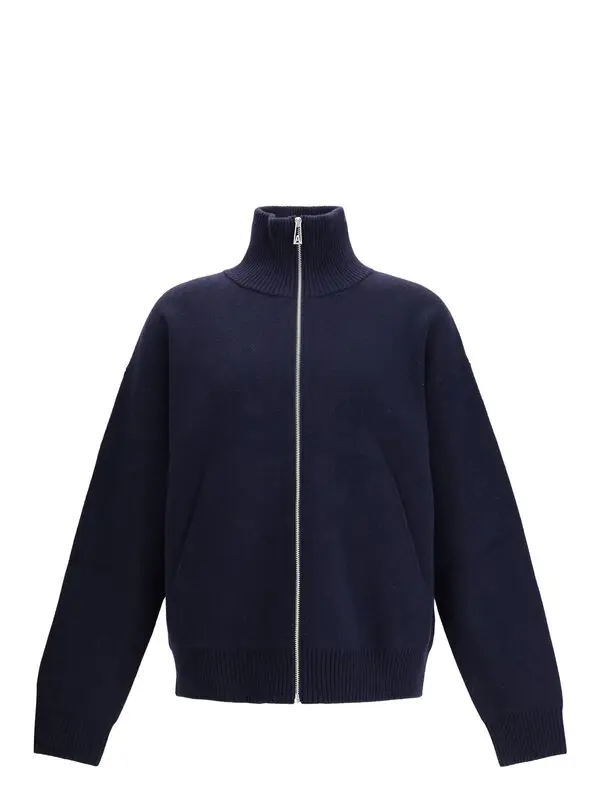 Axel Arigato Zip-up Sweater Mae - Blue