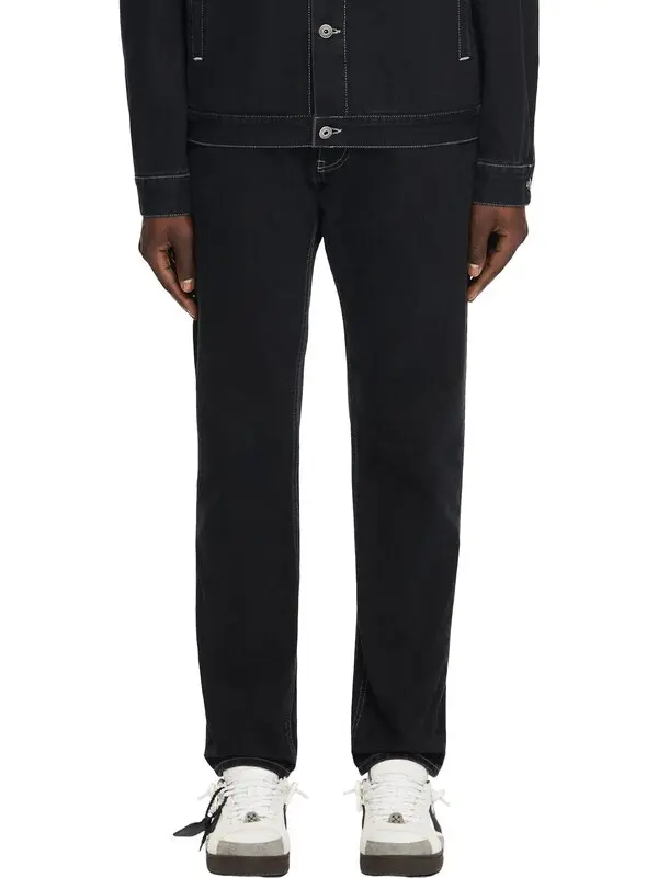 Off-White Half Arrow Tapered Jeans - Black