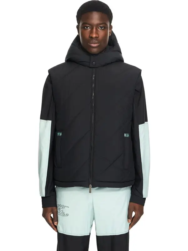 Off-White Arrow Diagonal Puffer Vest - Black