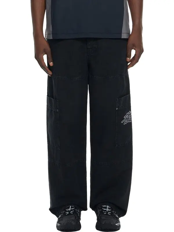 Off-White Script Gd Cot Cargo Pant - Black