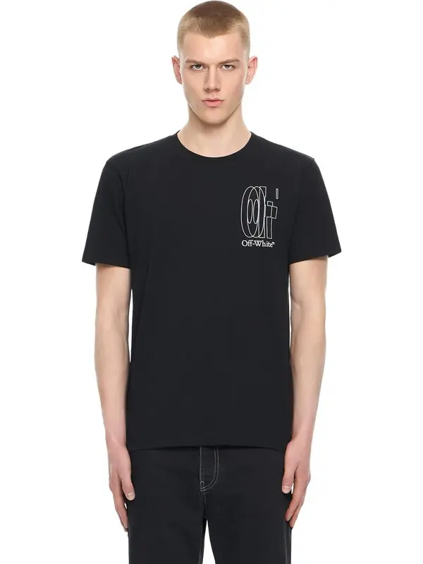Off-White Outline Double Arrow Slim T-shirt - Black