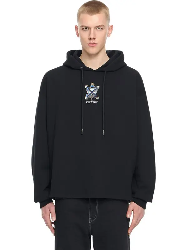Off-White Jewel Arrow Loose Hoodie - Black