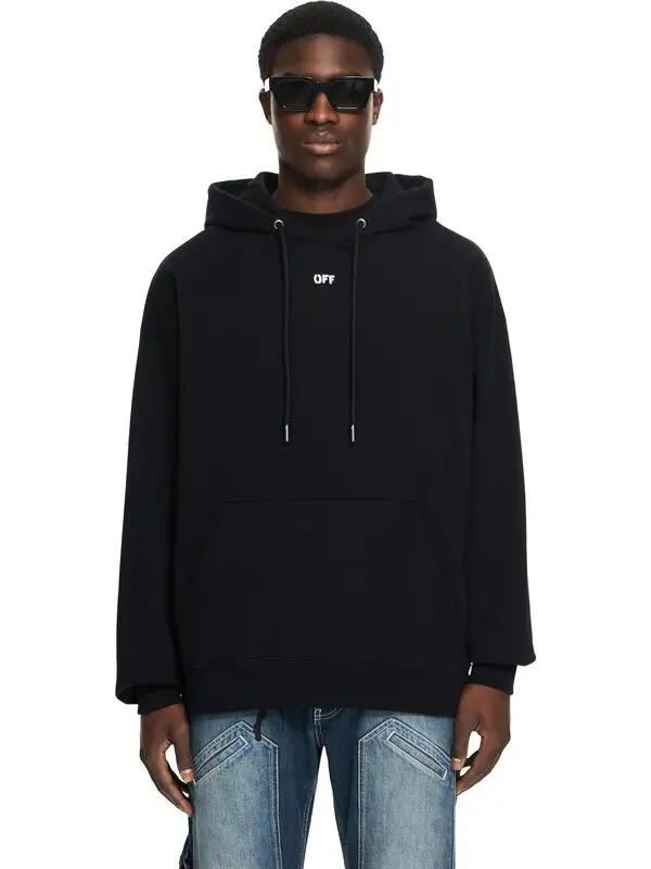 Off-White 3d Spray Arrow Skate Hoodie - Black