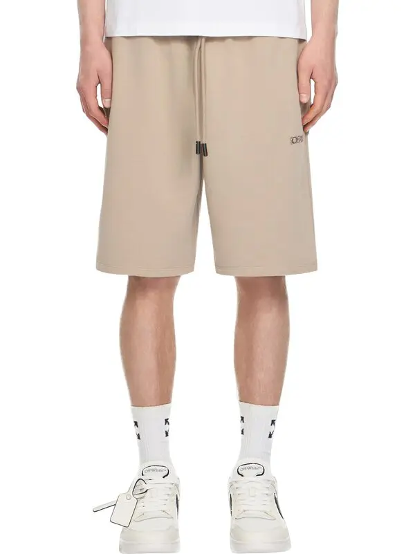 Off-White Heraldic Arrow Skate Sweatshort - Red