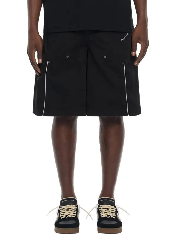 Off-White Owr Gd Gab Milit Relax Shorts - Green