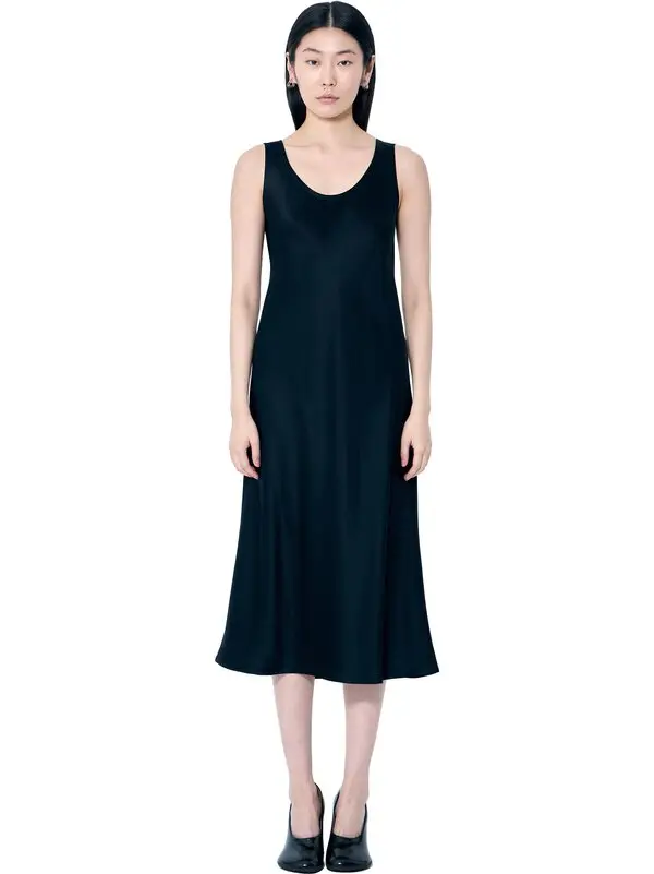 Max Mara Silk Midi Dress - Black
