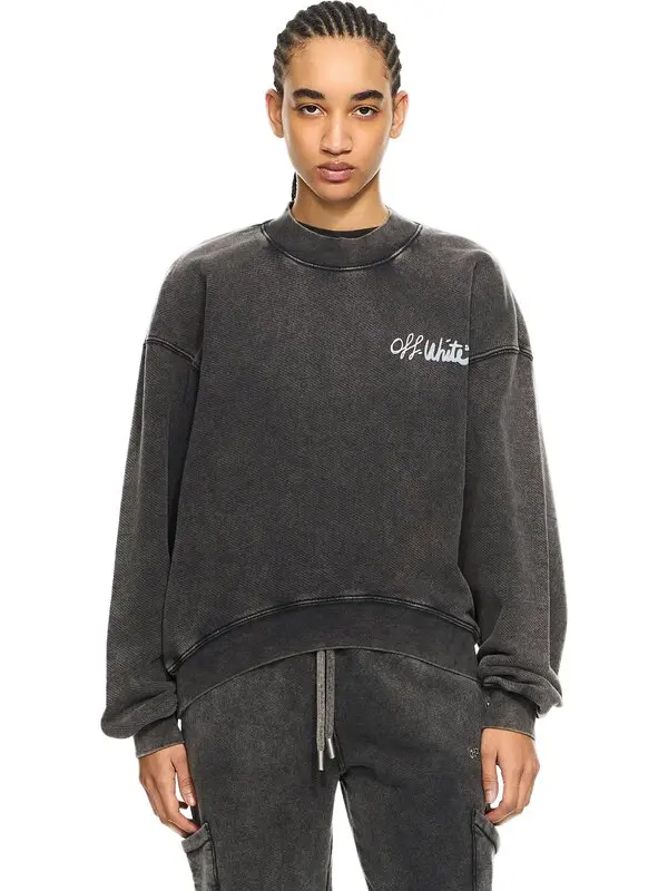 Off-White Off Marker Over Crew Sweatshirt - Black