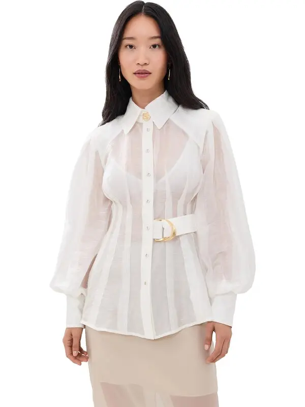 Aje Rosanna Shirt - Ivory