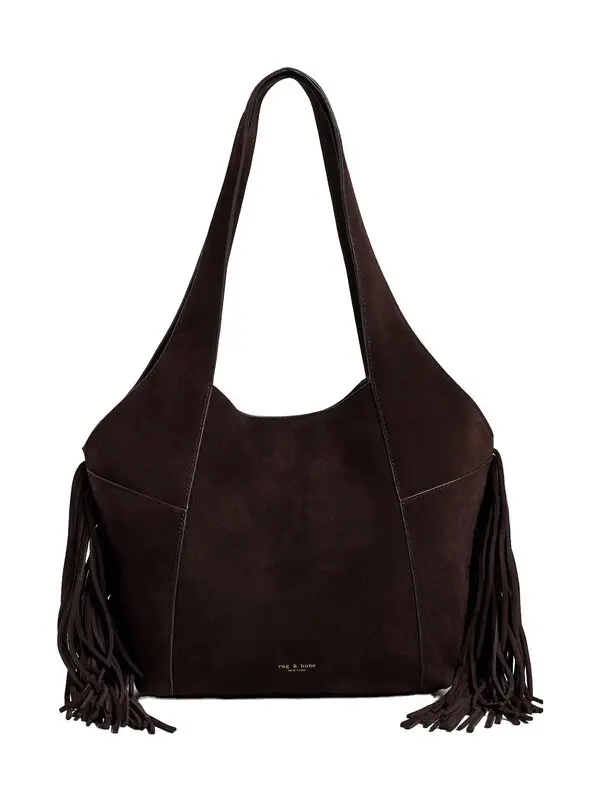 Rag & Bone Brayton Fringe Carryall Bag - Chocolate
