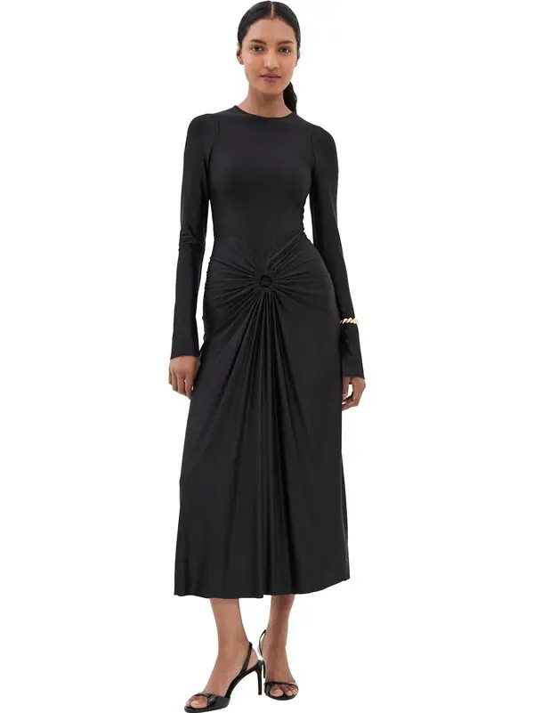 Victoria Beckham Frances Midi Dress - Black